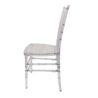 China Stackable Wedding Transparent Plastic Resin Chair Custom Color for sale