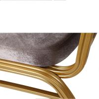 China Steel Stacking Hotel Gold Banquet Chair With Backrest for sale