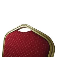 China Comfortable Commercial Banquet Chair Gold Matel Frame Fabric Guest Business Chair for sale