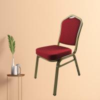 China Custom Stackable Wedding Dining Metal Banquet Chair For Event for sale