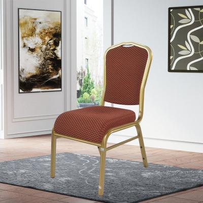 China Gold Metal Stackable Banquet Chair Commercial Hotel Furniture for sale