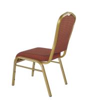 China Gold Metal Stackable Banquet Chair Commercial Hotel Furniture for sale