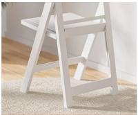 China Square Outdoor Folding Chairs Wedding Party Wimbledon Garden White Resin Chairs for sale