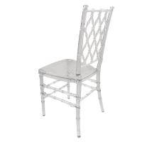 China Event Party Stacking Wedding Plastic Chairs Transparent Weather Resistant for sale