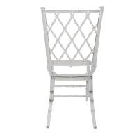 China Event Party Stacking Wedding Plastic Chairs Transparent Weather Resistant for sale