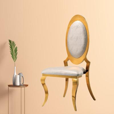 China Gold Stainless Steel Wedding Banquet Chair For Restaurant Hotel for sale