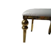 China High Density Foam Stainless Steel Chair With Sleek PU Cushion Living Room Furniture for sale