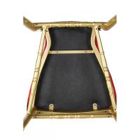 China Powder Coating Gold Chiavari Chairs For Weddings Soft Seat Fabric Foam for sale