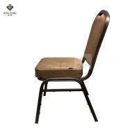 China Stackable Hotel Banquet Chair Iron Aluminum Powder Coating Finish Tyrone Chair for sale