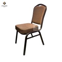 China Stackable Hotel Banquet Chair Iron Aluminum Powder Coating Finish Tyrone Chair for sale