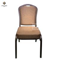 China Stackable Hotel Banquet Chair Iron Aluminum Powder Coating Finish Tyrone Chair for sale