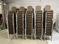 China Stackable Hotel Banquet Chair Iron Aluminum Powder Coating Finish Tyrone Chair for sale