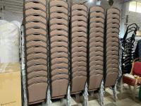 China Stackable Hotel Banquet Chair Iron Aluminum Powder Coating Finish Tyrone Chair for sale