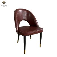 China Luxury Modern Nordic Style Back Rest Leather Chair Living Room Hotel Furniture for sale