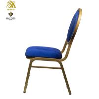 China Durable Metal Banquet Chair With Steel Frame For Hotel Living Room for sale