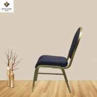 China Stackable Hotel Commerical Furniture Metal Frame Fabric Cover Banquet Wedding Party Chair for sale