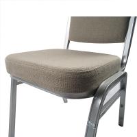China Modern Style Stackable Garden Conference Furniture Metal Legs Banquet Chair for sale