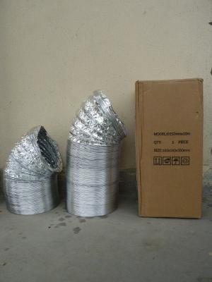 China 4-12 Inch Non-Insulated Aluminum Flexible Air Duct for HVAC Ventilation for sale