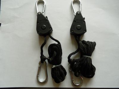 China Hydroponic Ratchet light hangers for grow lights reflector for sale
