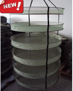 China Hydroponics grow tent 6 tiers mesh hanging dry net/rack for sale