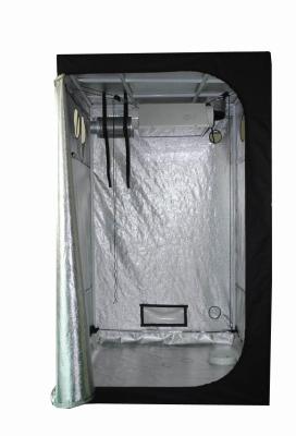 China 600D Black Canvas Hydroponics Grow Tent for Indoor Garden 120x120x200cm for sale