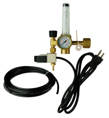 China High Flow CO2 Regulator with Heater for Hydroponic Greenhouse Solenoid Valve 110V for sale