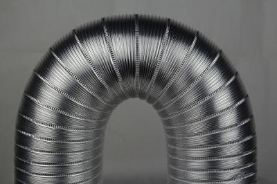 China Transparent Semi-Rigid Aluminum Duct Hose 10m Length Easy Installation Flexible Ventilation Tube for sale