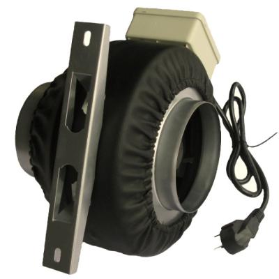 China Hot Sell Ceiling Mounted 4 inch Inline Duct Fan for Hydroponics System with External Rotor Motor for sale