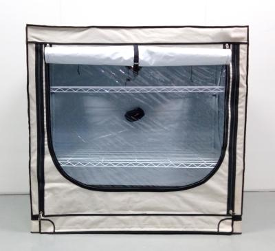 China 125x65x180cm White PE Hydroponic Grow Tent with Three Layers Metal Frame Mesh for sale