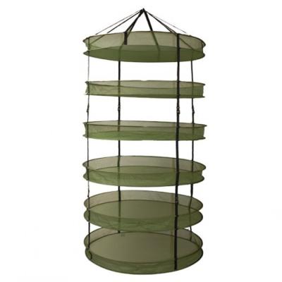 China 6 Tier Hydroponic Drying Rack 48x48 Inch Indoor Herb Hanging Net for Grow Tent for sale