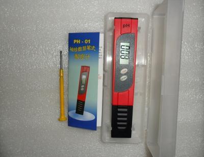 China Digital Pen Type PH Meter Portable Water Tester for Hydroponics Aquarium 0.01 Accuracy for sale