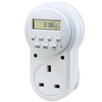 China 7 Day Digital Programmable AC Plug Timer Switch 230V 50Hz for Grow Lights for sale