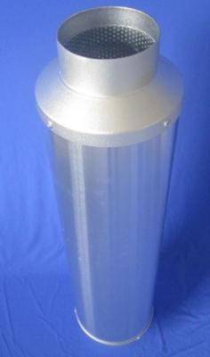 China 6 Inch Hydroponics Garden Silencer Duct Muffler 200 CFM for Grow Tent Indoor Garden for sale