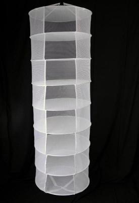 China 60cm Dia. Grow Tent Hanging Herb Mesh Collapsibe Drying Net Rack Greenhouse Shadow Netting with 8 Layer Net for sale