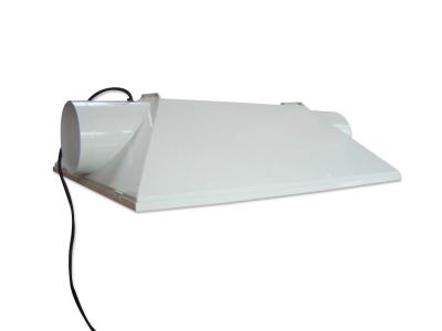 China Aluminum Hydroponics Air Cooled Reflector Hood 6 inch for 250W 1000W Grow Light Lamp for sale