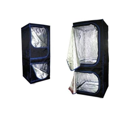 China Lightproof Hydroponics Grow Tent 60x60x140cm Twin for Indoor Plant Growth for sale