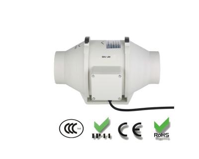 China 4 Inch 2210 RPM Mixed Flow Inline Duct Fan for Hydroponics Greenhouse Ventilation for sale