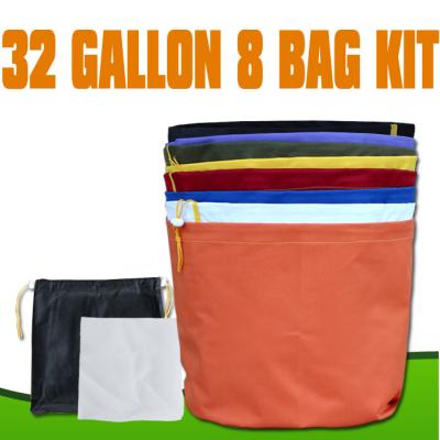 China Heavy Duty Nylon 32 Gallon Bubble Hash Bags 25-220 Micron Mesh Waterproof for sale