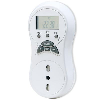 China Digital Timer Light Switch 240V Weekly Programmable IP20 with Child Lock for sale