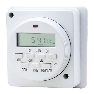 China Wall Mounted Digital Light Timer Plug Switch 230V 16A Programmable Outlet for sale
