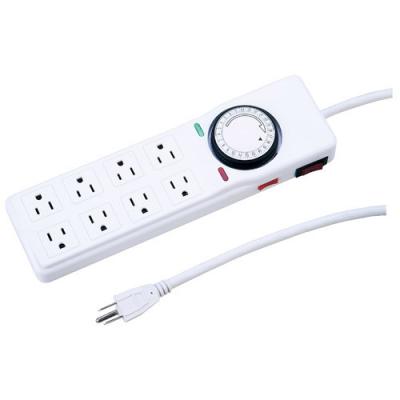 China Programmable Hydroponics Digital Light Timer 8 Outlet Power Strip 15A 125V for sale