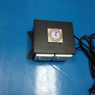 China Hydroponics 4 Way 24 Hour Lighting Power Timer Controller Box with Multi Socket EU US UK Plug for sale