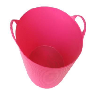 China 25L LDPE Flexible Plastic Garden Bucket Multifunctional Hand-Hold for Outdoor Use for sale