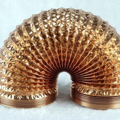 China Fire Resistance Copperizing Aluminum Flexible Duct Hose 200mm for Ventilation for sale