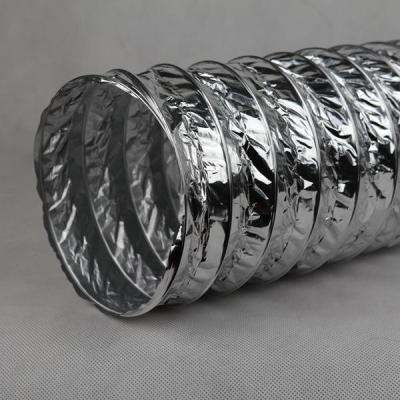 China Non-Alloy Acid Alkali-Resistant Two Layer Aluminum Flexible Duct Hose HVAC 10m for sale