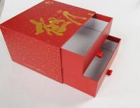 China Customer Logo  Paper Drawer Boxes  Rigid White Sliding Storage Drawer for sale