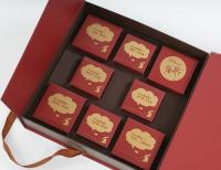 China Red Luxury  Hard Cardboard Gift Boxes Foldable Type Chocolate Packaging for sale