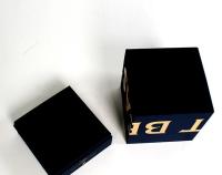 China Sturdy Magnetic Closure Gift Box Candle Jewellery Packaging Black Color for sale