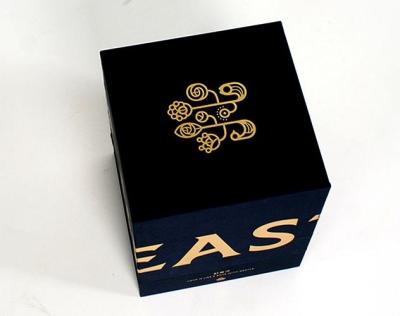 China Sturdy Magnetic Closure Gift Box Candle Jewellery Packaging Black Color for sale