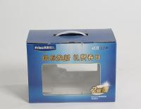 China Matt Lamination Corrugated Paper Box With PVC Window And Plastic Handle for sale